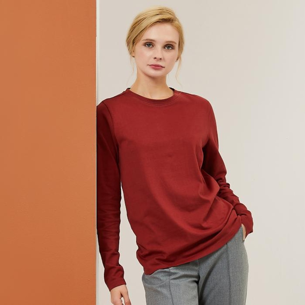 그렉노먼 여성 싱글 오가닉티셔츠 (브릭)_HWP19-TS304- 이랜드몰