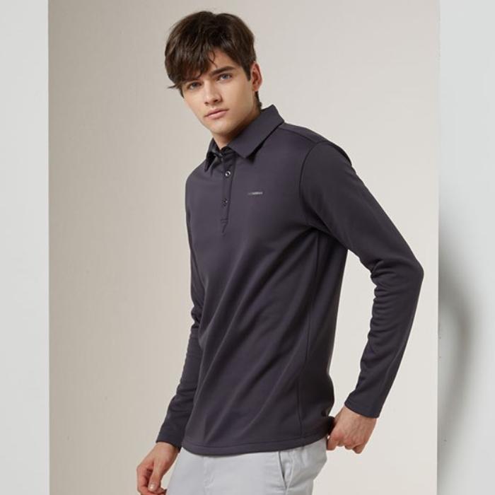 그렉노먼 남성 경량 기모카라티 (차콜)_HMG19-TS402- 이랜드몰