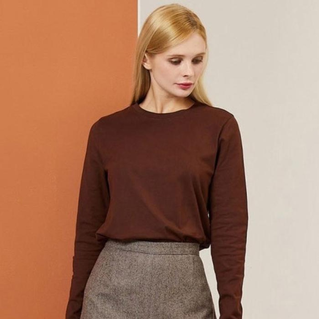 그렉노먼 여성 싱글 오가닉티셔츠 (퍼플)_HWP19-TS305- 이랜드몰