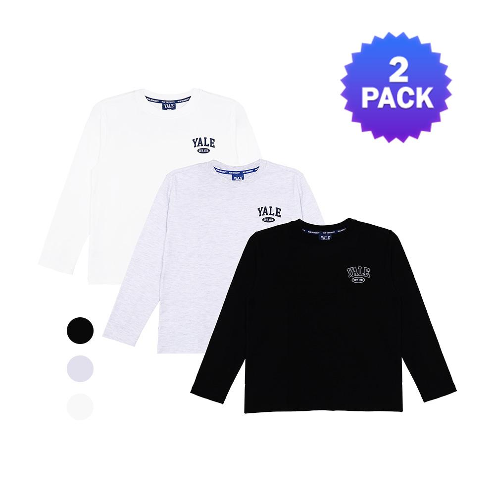 심플 롱티셔츠 2P A4F22P- KIDIKIDI