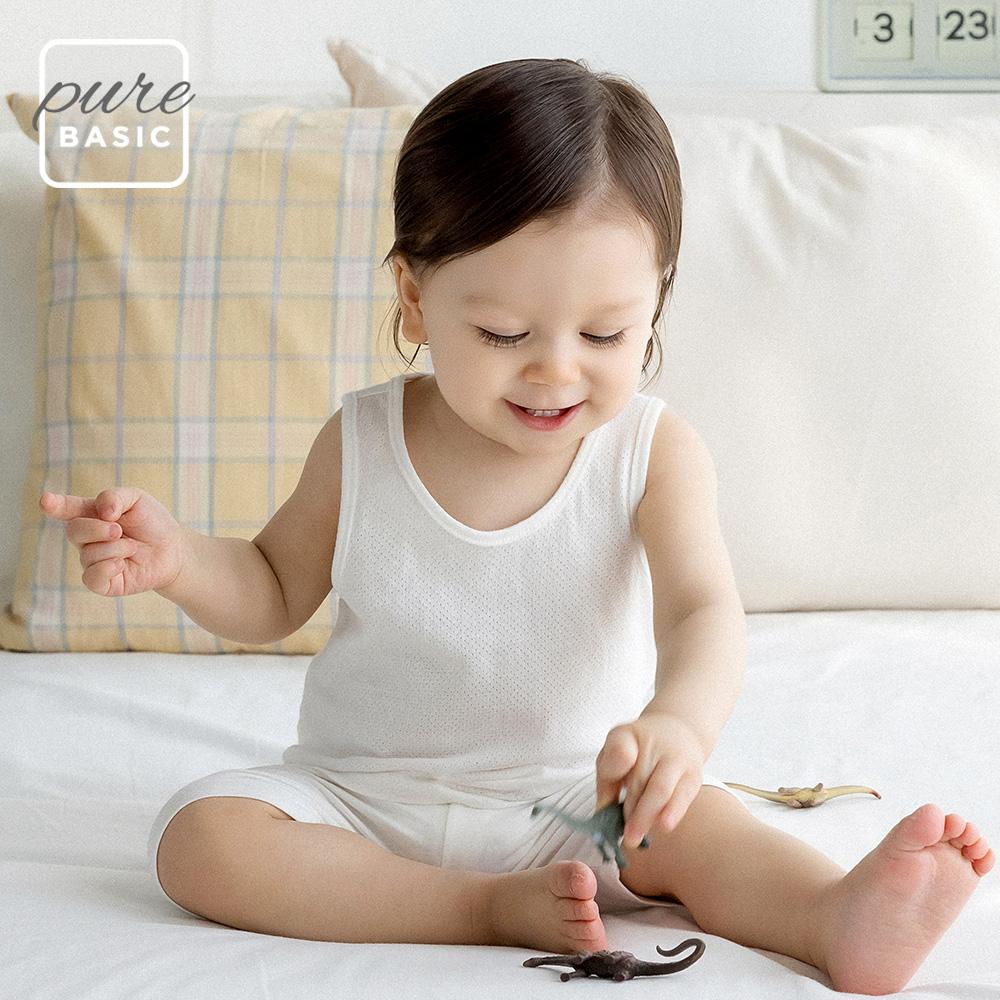 [size 80-130] 퓨어 베이직 매쉬 런닝 2P 세트- KIDIKIDI