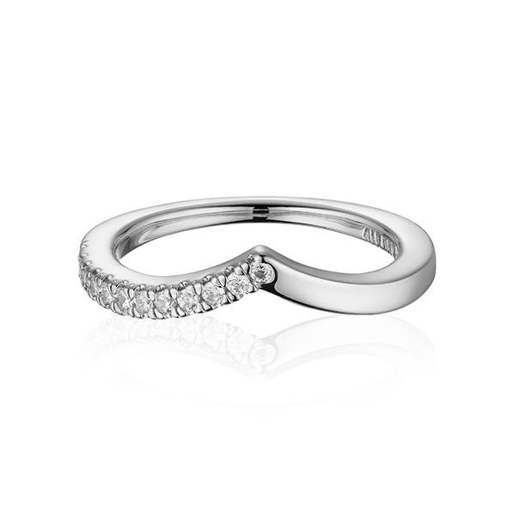 [판도라 PANDORA] 192394C01 타임리스 위시본 하프 스파클링 실버 반지- 이랜드몰