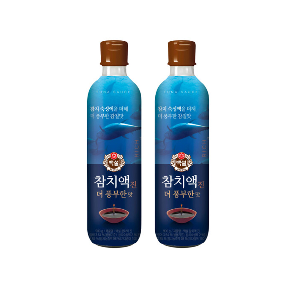 [CJ제일제당] 백설 참치액 진더풍부한맛 900g X 2개- 이랜드몰