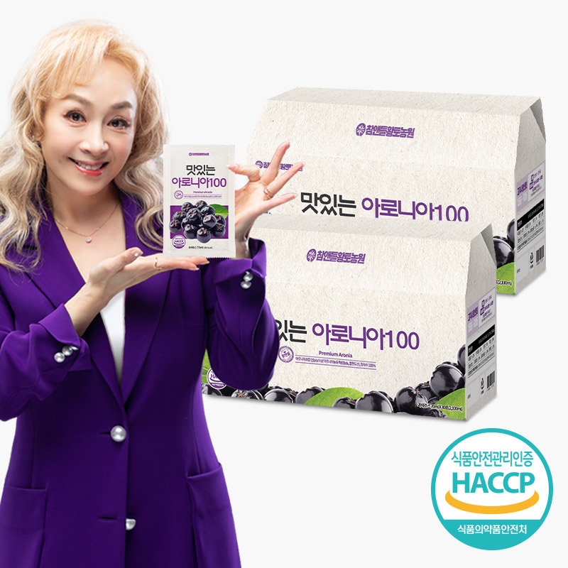 [참앤들황토농원] 맛있는 아로니아100 70ml×30포 2박스- 이랜드몰
