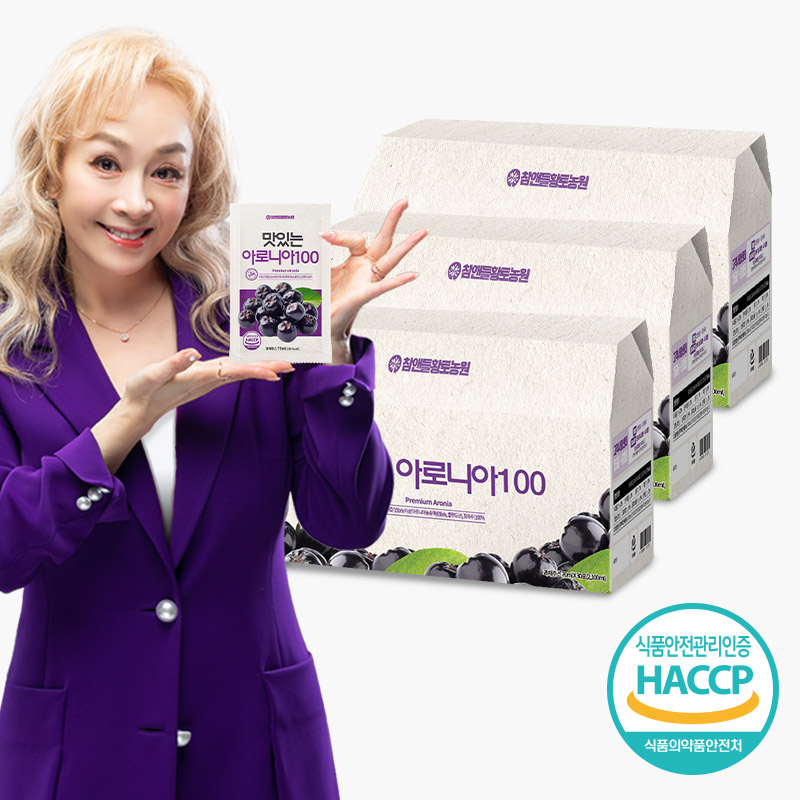 [참앤들황토농원] 맛있는 아로니아100 70ml×30포 3박스- 이랜드몰
