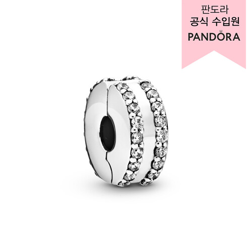 [판도라][백화점 보증서 제공] PANDORA 더블 라인드 파베 클립 _798422C01- 이랜드몰