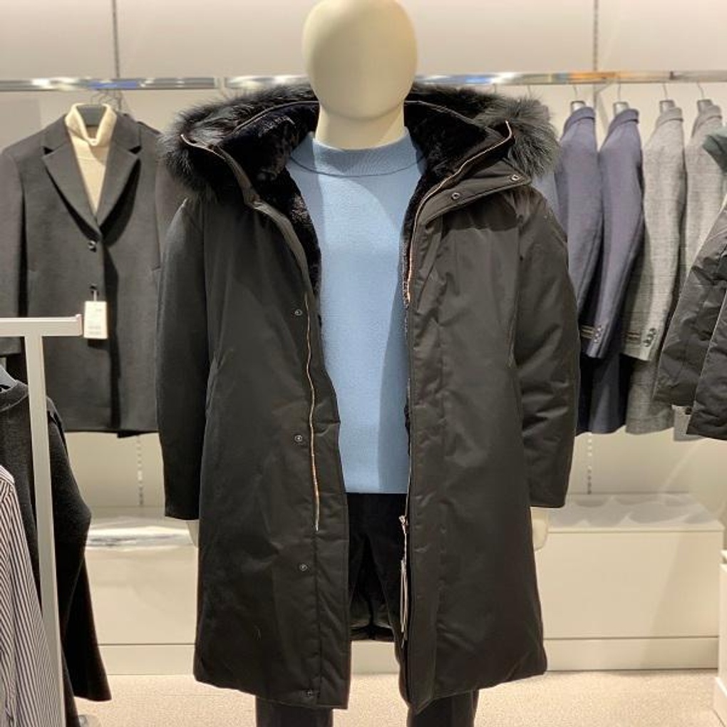 지오지아 21FW 프리미엄 폭스퍼 구스롱패딩 ABB4FP1103- 이랜드몰