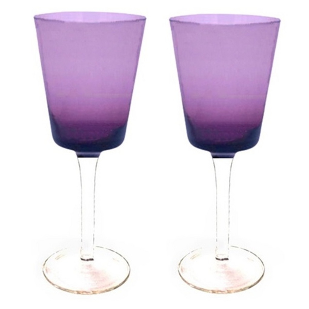 [바보사랑]G115A/P엘리셰 바이올렛 와인잔 400ml(2P)- 이랜드몰