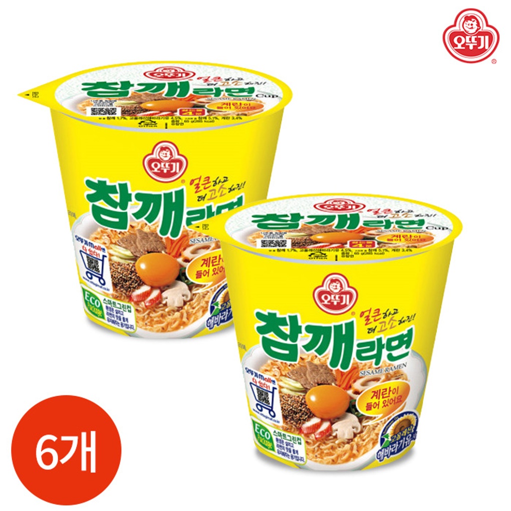 오뚜기 참깨라면 65g x 6개- 이랜드몰
