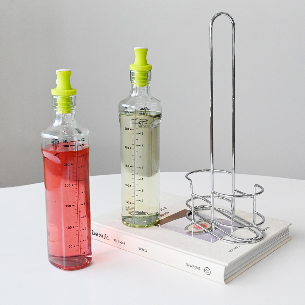 마시 원터치 밀폐 오일병 3P 랙세트 300ml- 이랜드몰