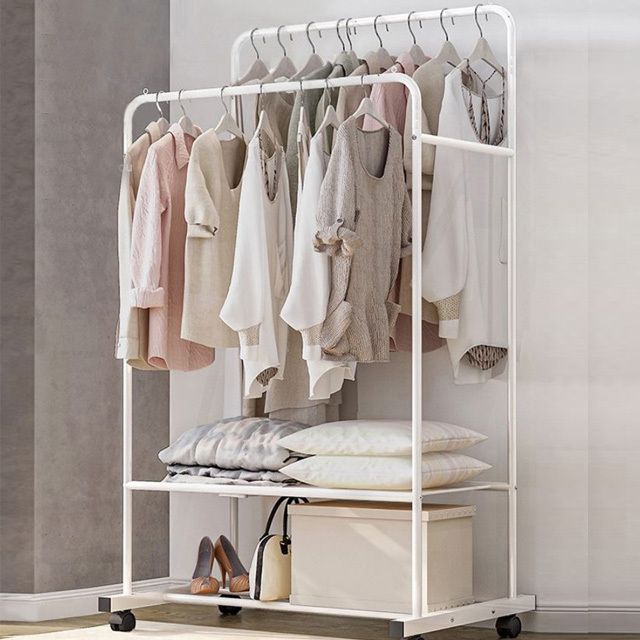 [1300k] 선반형 2단 이동식 무빙행거- 이랜드몰