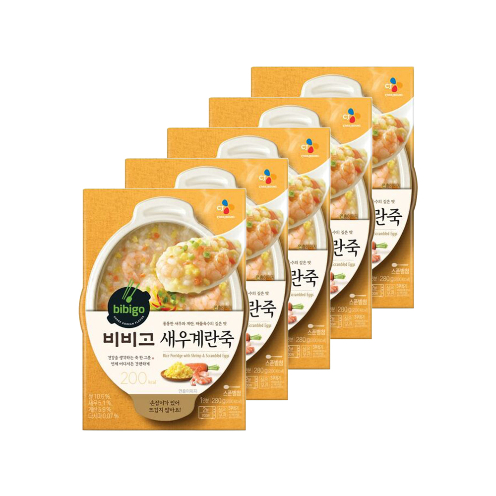 [CJ제일제당] 비비고 새우계란죽 280g x 5개- 이랜드몰