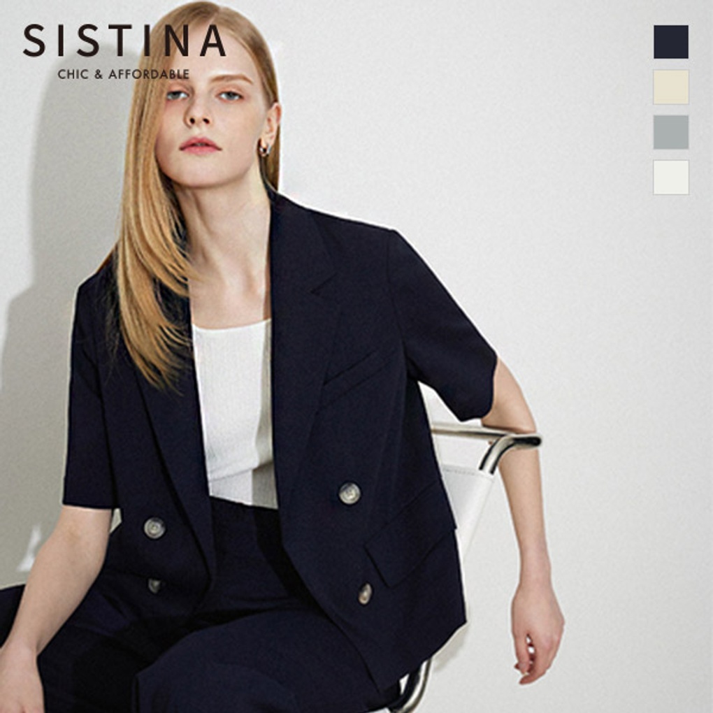 [SUMMER BEST] [22SS] 더블 크롭 반팔 재킷_AWWJKM21100- 이랜드몰