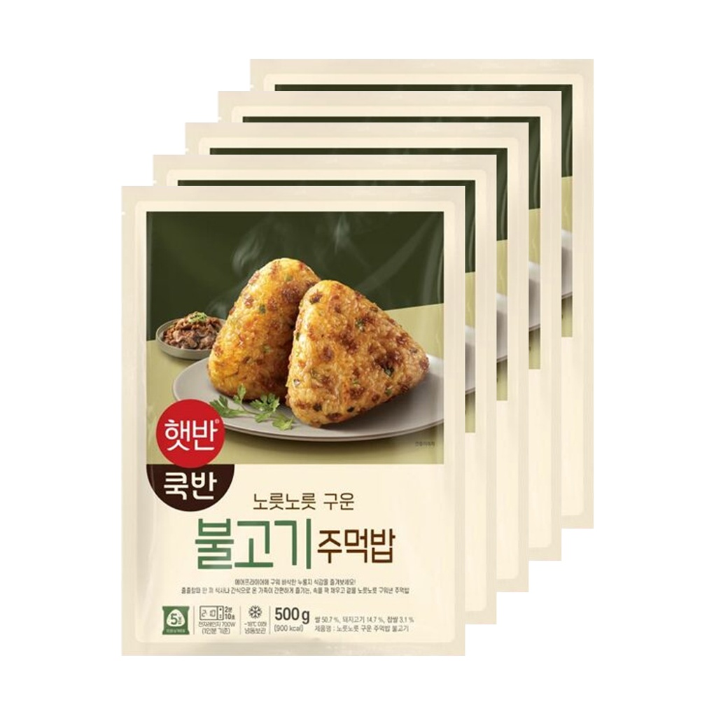 [CJ제일제당] 햇반/쿡반 불고기주먹밥 500g x 5개- 이랜드몰