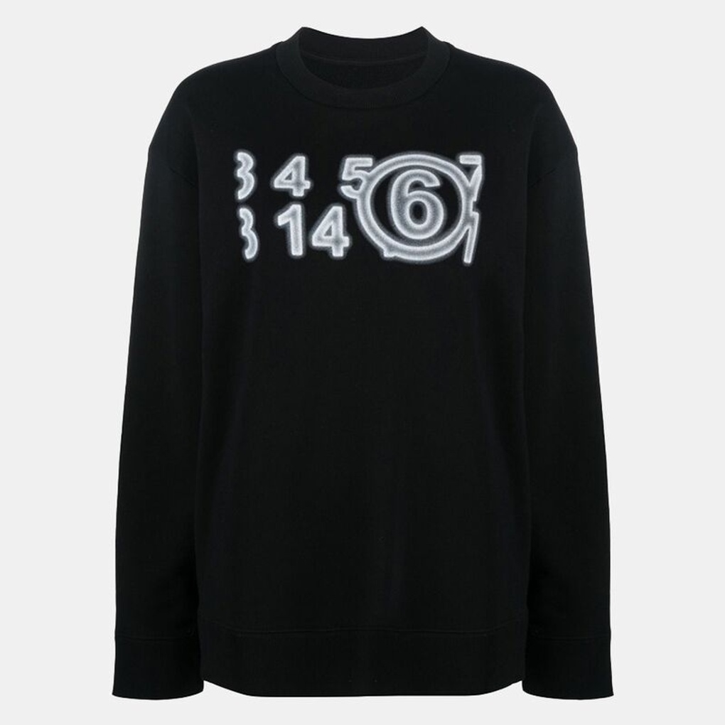 [명품]여성 MM6 마르지엘라 23SS 넘버링로고 블랙 맨투맨 S52GU0196 S25..- 이랜드몰