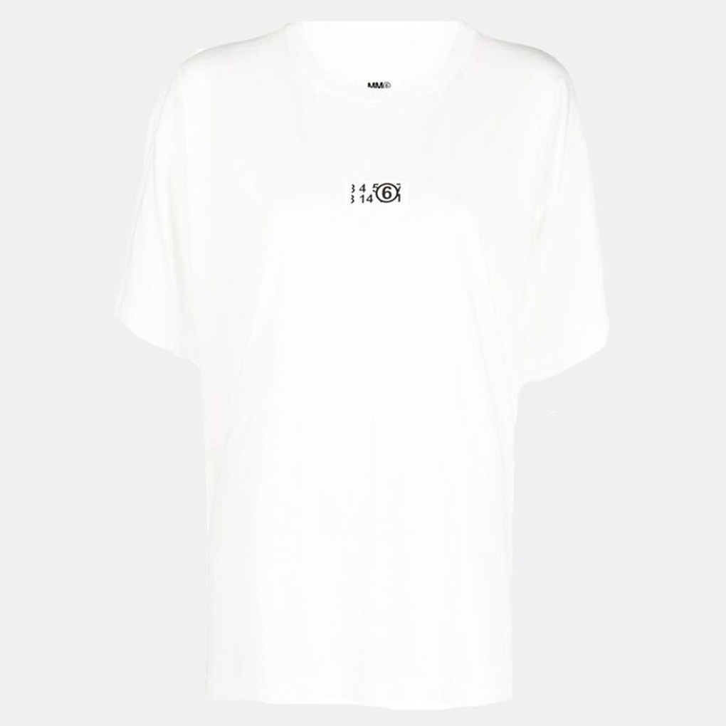 [명품]여성 MM6 마르지엘라 23SS 라벨로고 화이트 티셔츠 S52GC0267 S24..- 이랜드몰