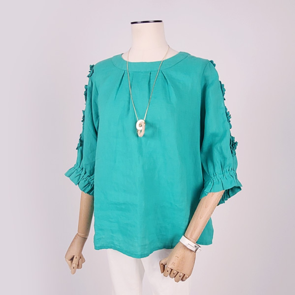 플라워 어깨 블라우스 2 (5color) STBL19663- 이랜드몰