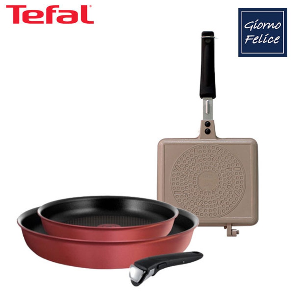 (HOT딜)테팔 매직핸즈 IH 로즈 서프라이즈 트라이미 3P+GF 인덕션 멀티 와플팬- 이랜드몰