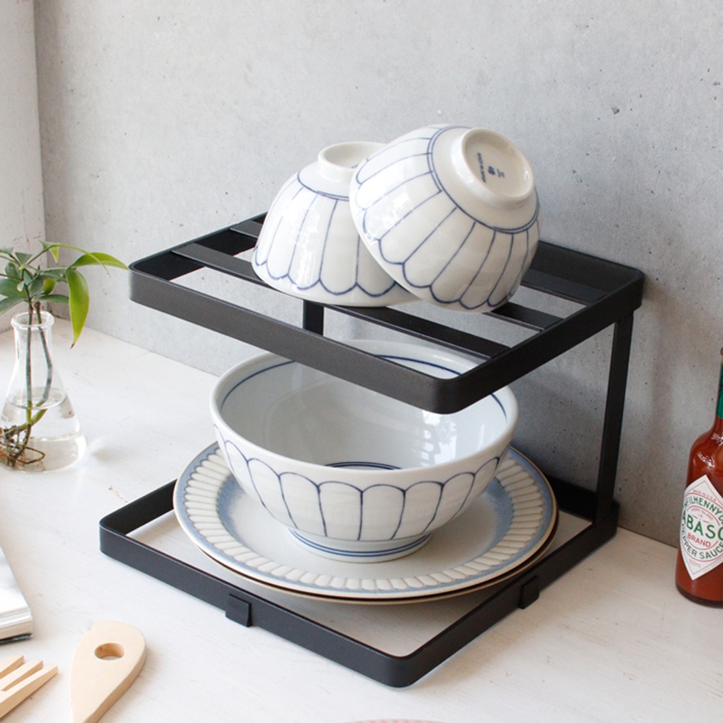 디몬 철제 접시 정리대 주방선반 (사각2단) - 4color- 이랜드몰