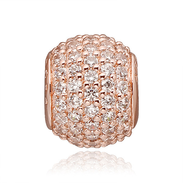 판도라 781051CZ Abstract pave Rose charm 파베 로즈 참- 이랜드몰