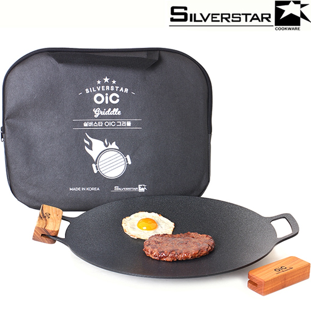 (HOT딜)[SILVERSTAR] 실버스타 오아이씨 인덕션IH 가마 그리들 33cm- 3p세트- 이랜드몰