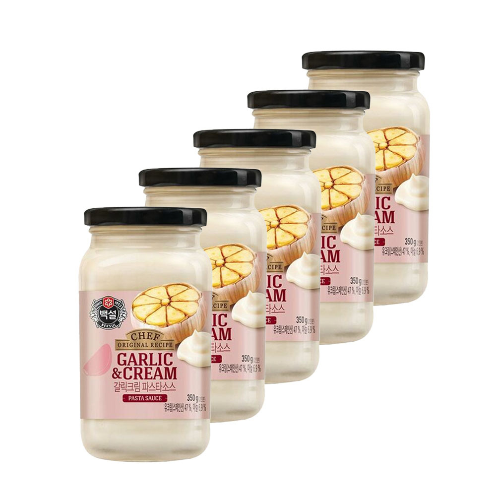 [CJ제일제당] 백설 갈릭크림 파스타소스 350g x 5개- 이랜드몰