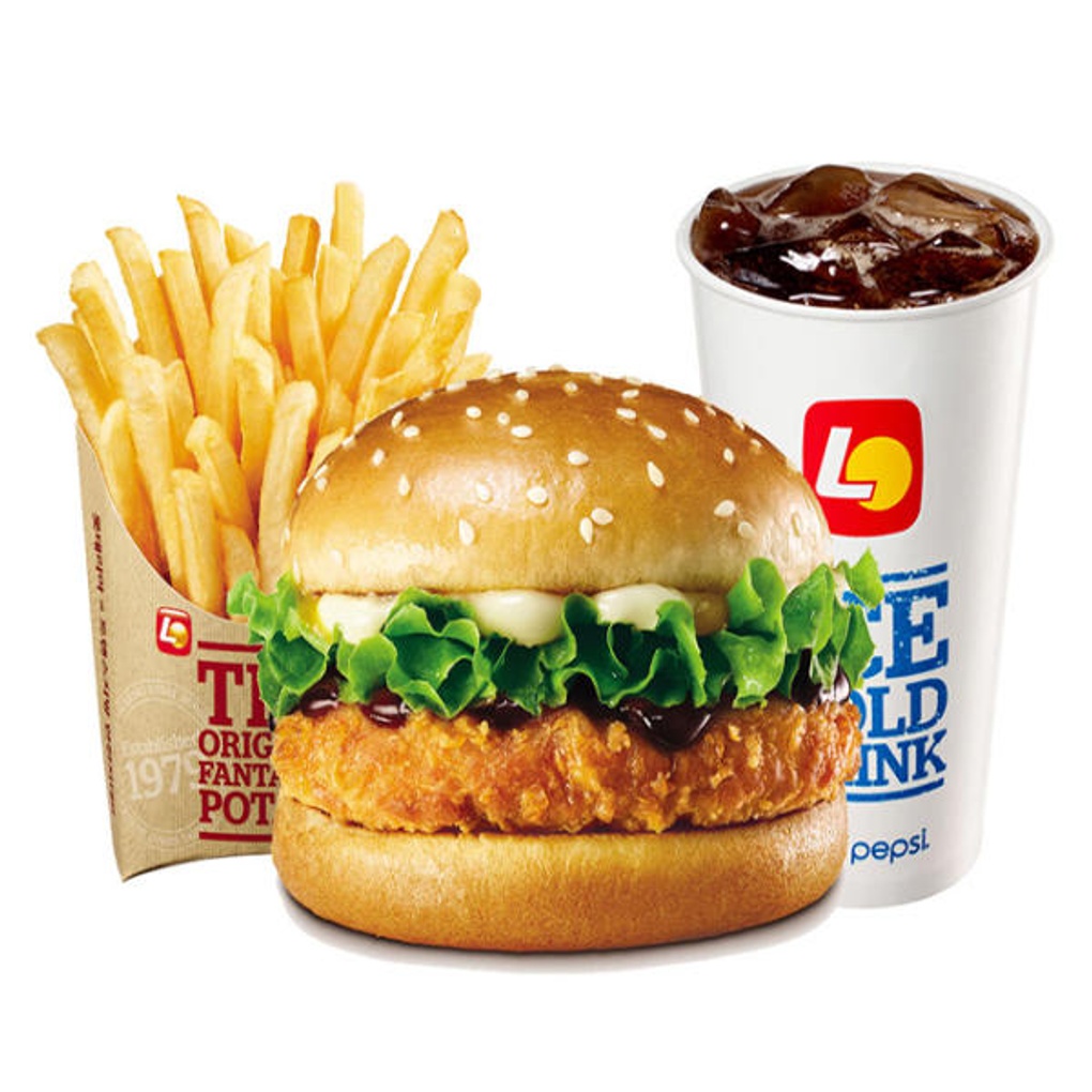 [롯데리아] 치킨버거 세트- 이랜드몰