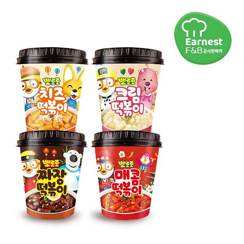 [뽀로로 떡볶이] 매콤 크림 짜장 치즈 4종 골라담기- 이랜드몰