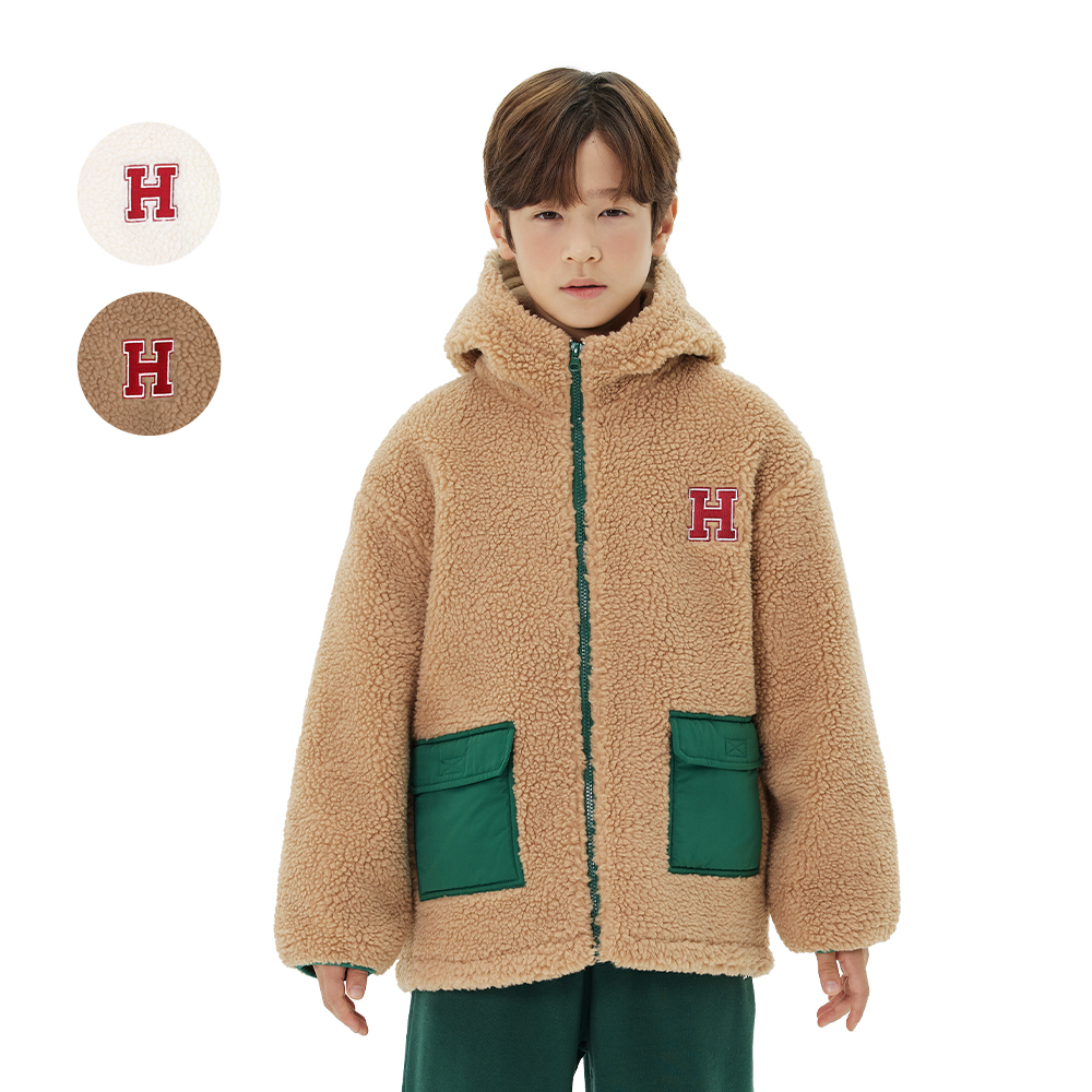 하버드키즈 2color 셰르파 플리스 집업 HWJP-24005- 이랜드몰