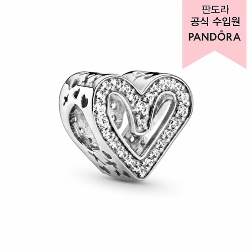 [판도라][백화점 보증서 제공] PANDORA 스파클링 프리핸드 하트 참 _798692C01- 이랜드몰