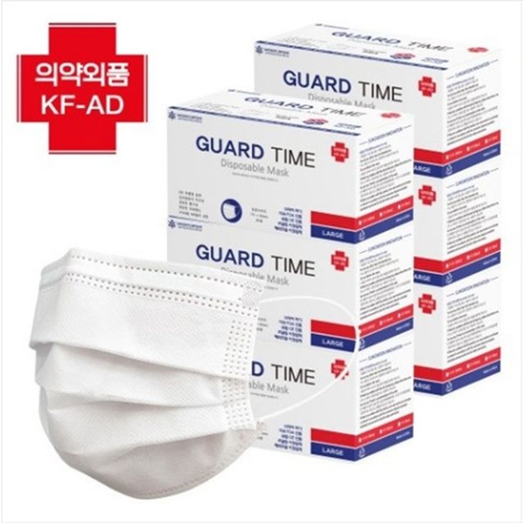 [1300k] 국내생산 가드타임 KF-AD 비말차단마스크 300매- 이랜드몰