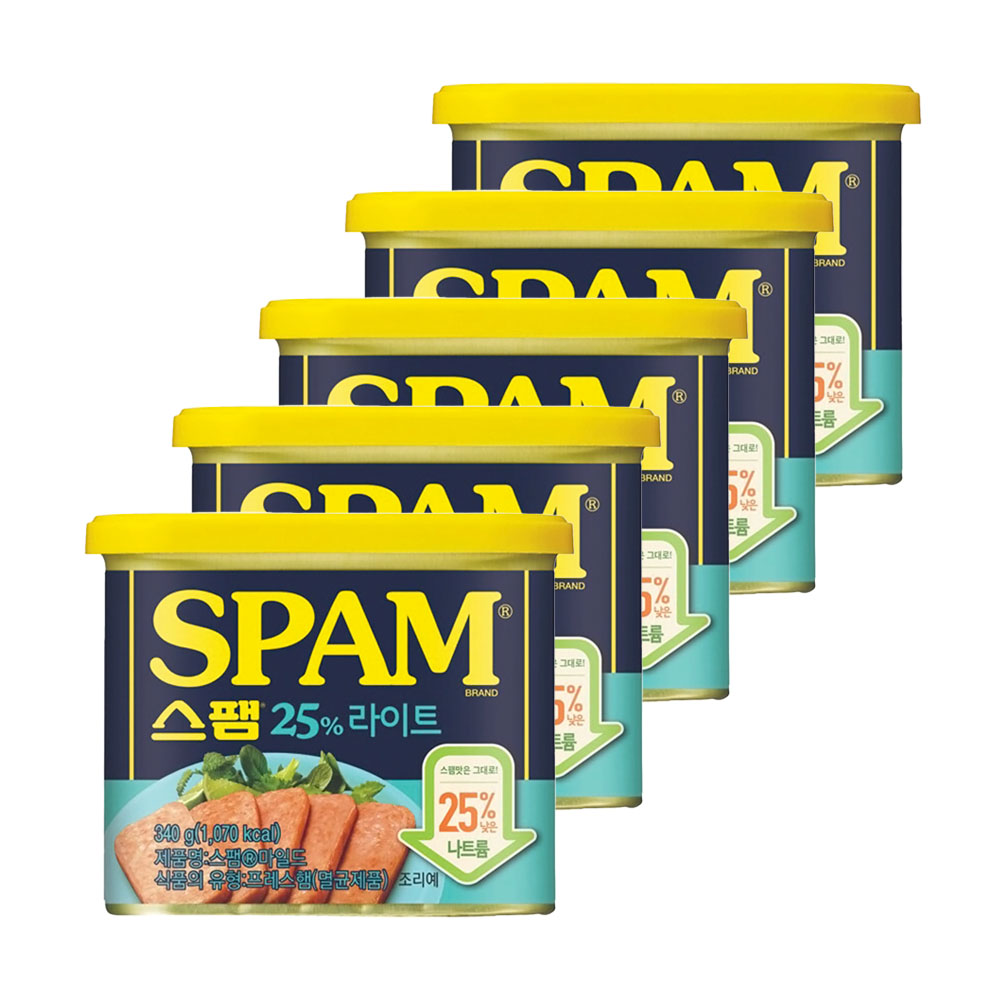 [CJ제일제당] 스팸 25%라이트 340g x 5개- 이랜드몰