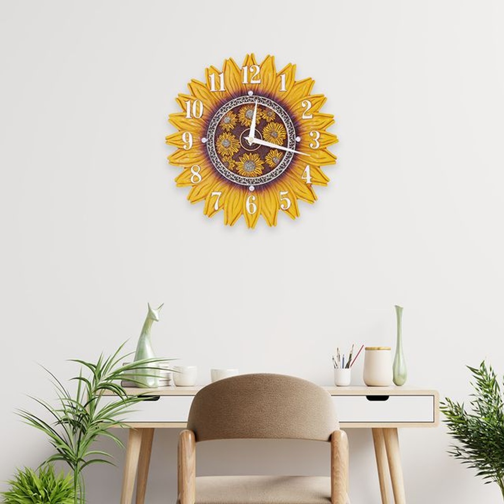 [1300k] 무소음벽시계 해바라기시계 CL A01(중)- 이랜드몰