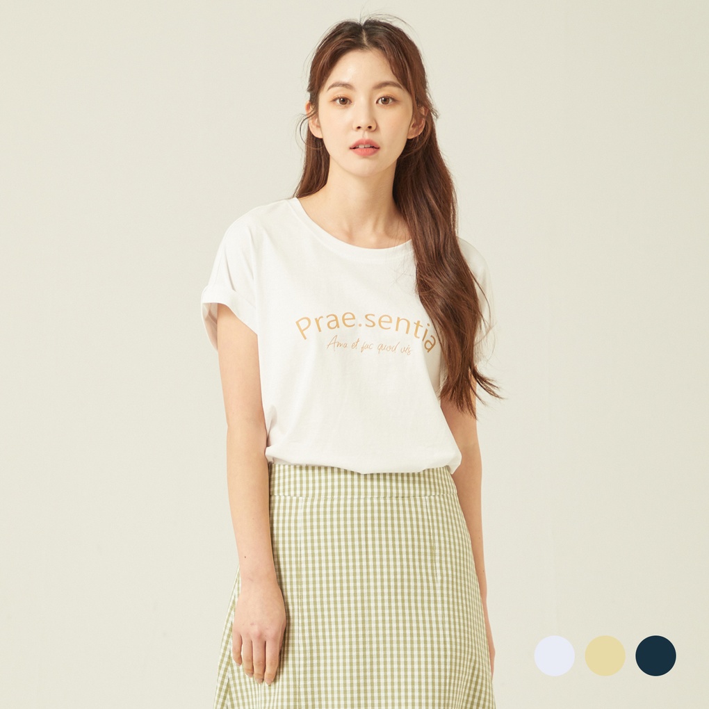 캡소매 레터 티셔츠 (3colors) CVHWB2502M- 이랜드몰