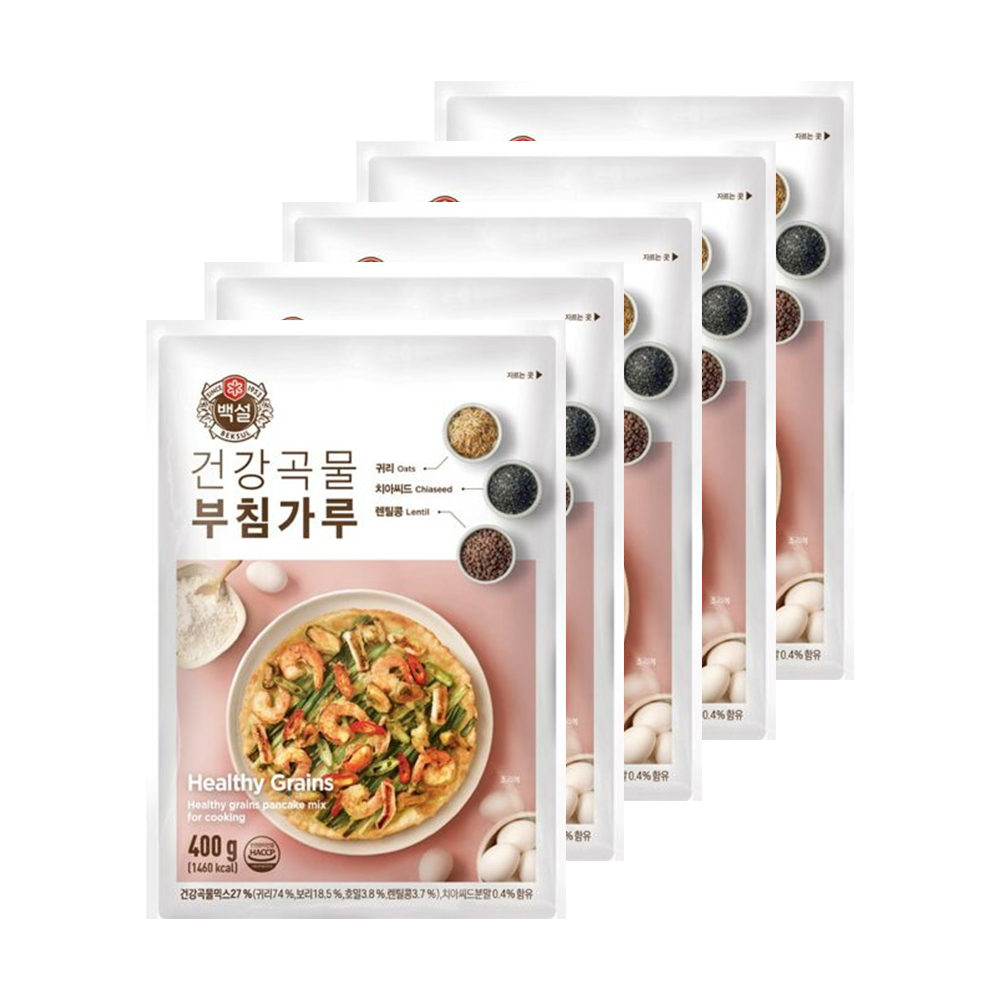 [CJ제일제당] 백설 건강곡물 부침가루 400g x 5개- 이랜드몰
