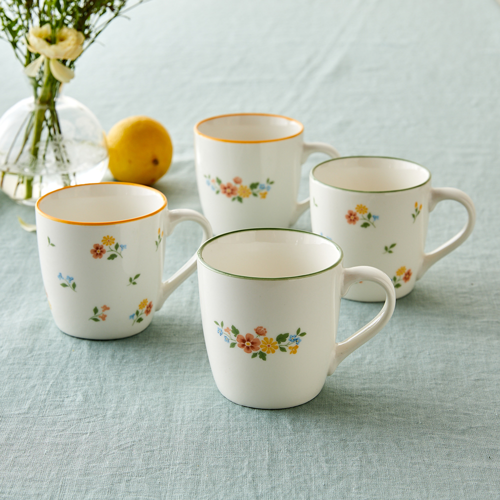 옐로우블라썸 머그 4P세트 240ml_CA3023002- 모던하우스