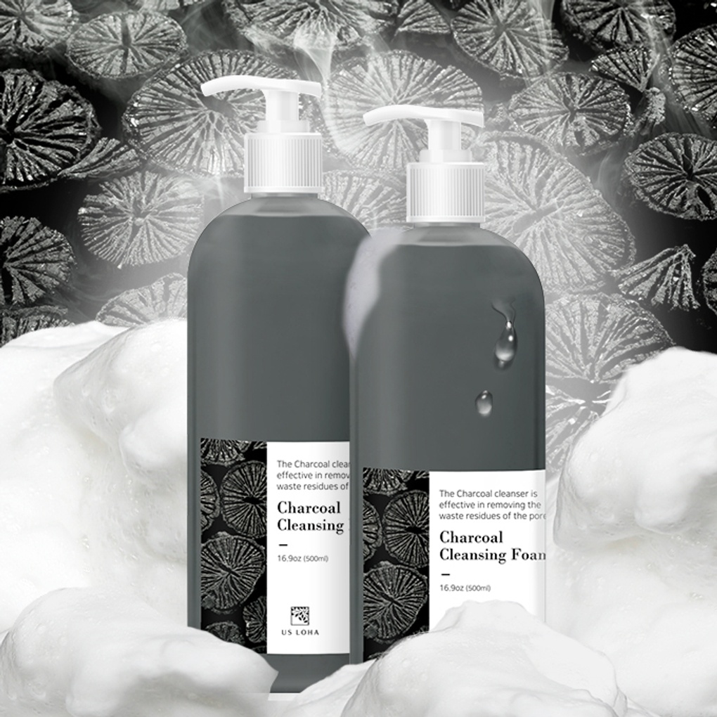 대용량 참숯 클렌징폼 500mlx2개- 이랜드몰