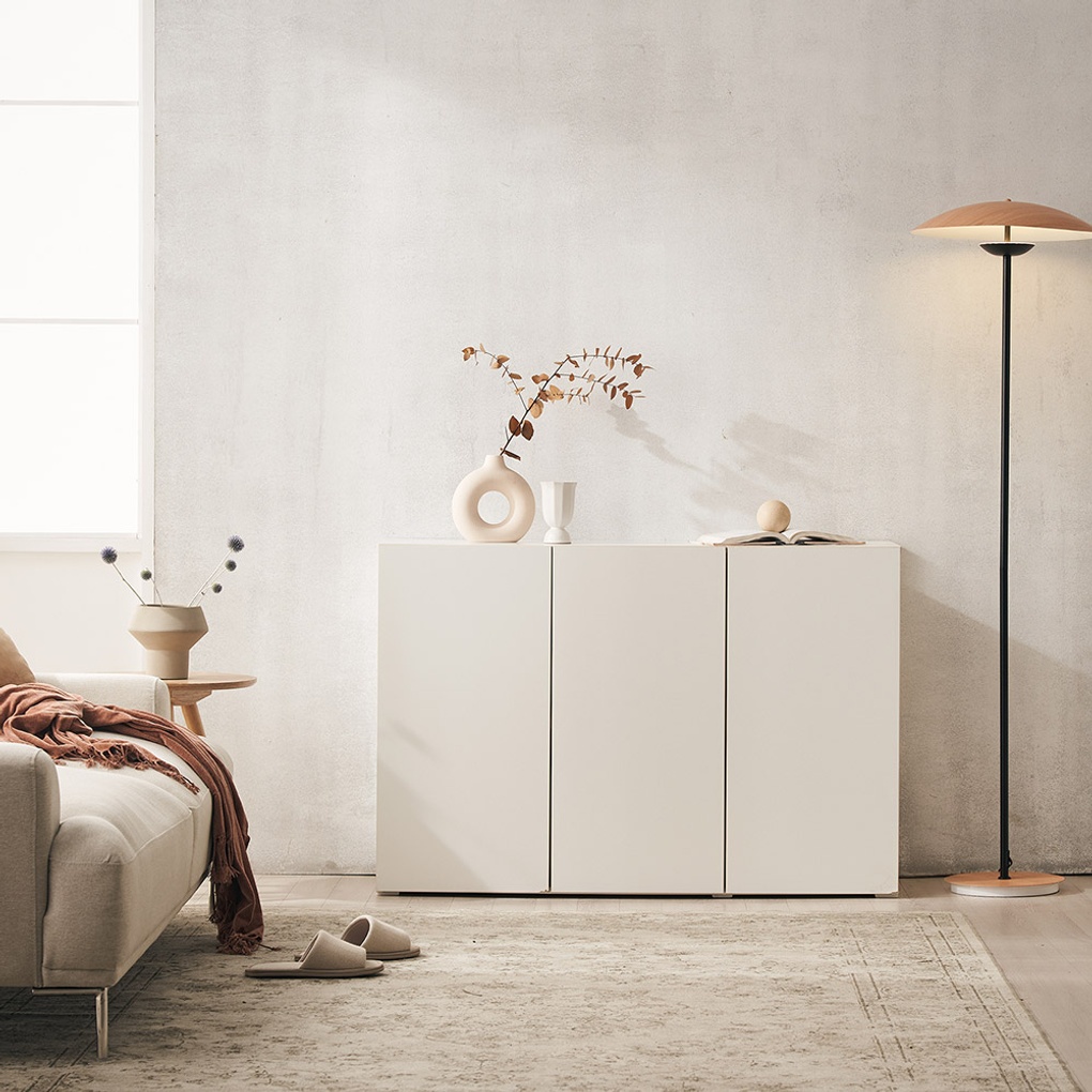 ON 헤이즐 E0등급 풀바디 LPM 2단 높은수납장 1200 _LS22SET009- 모던하우스