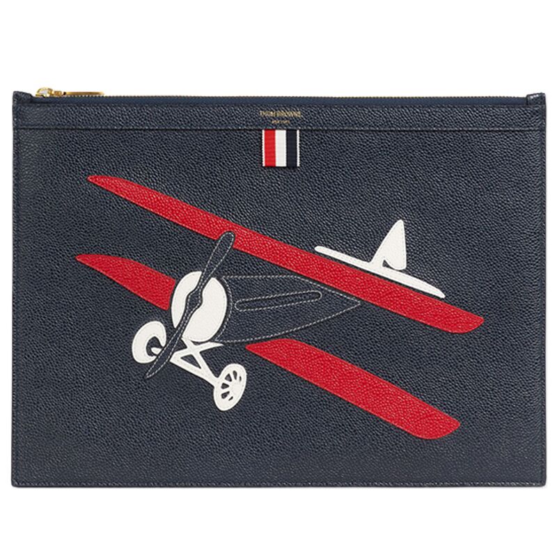 [명품]톰브라운 MAC138A 00198 415 도큐먼트 페블 그레인 미듐 클러치 네이비..- 이랜드몰