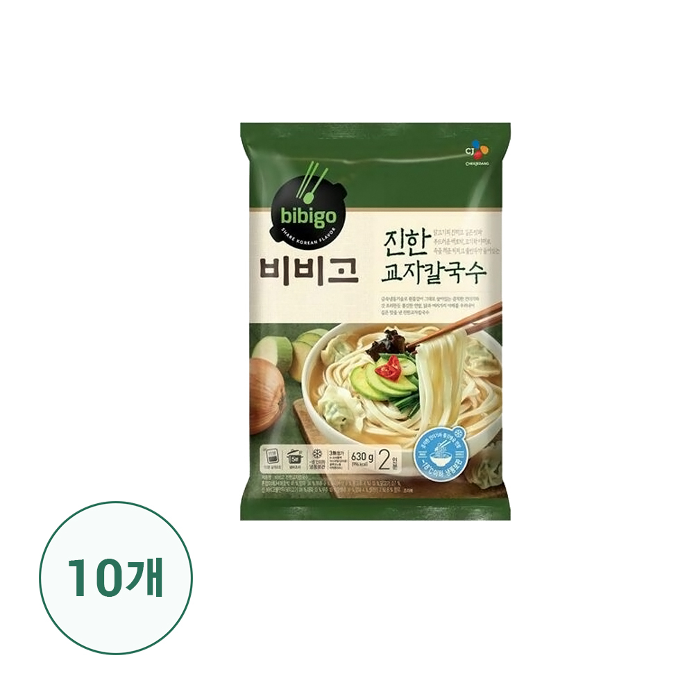 [CJ제일제당] 비비고 진한교자칼국수 630g x 10개- 이랜드몰
