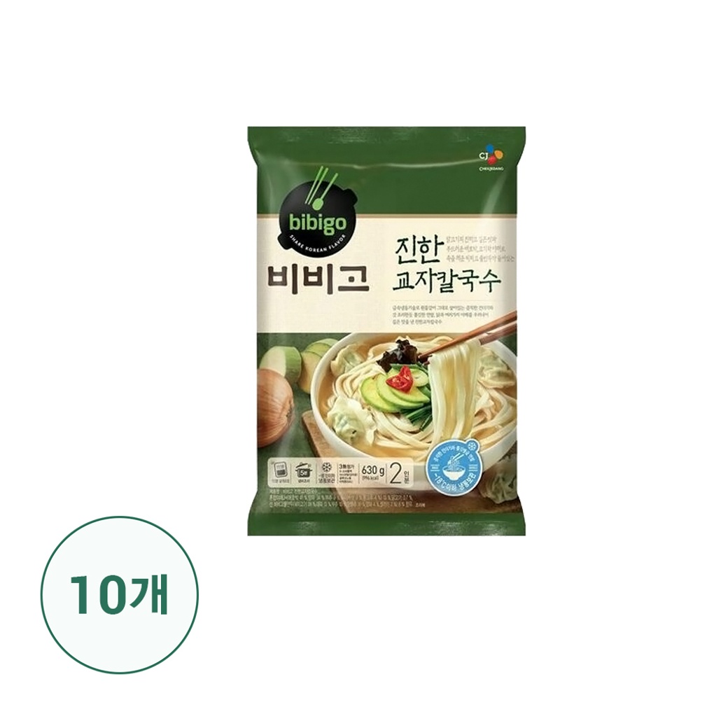 [CJ제일제당] 비비고 진한교자칼국수 630g x 10개- 이랜드몰