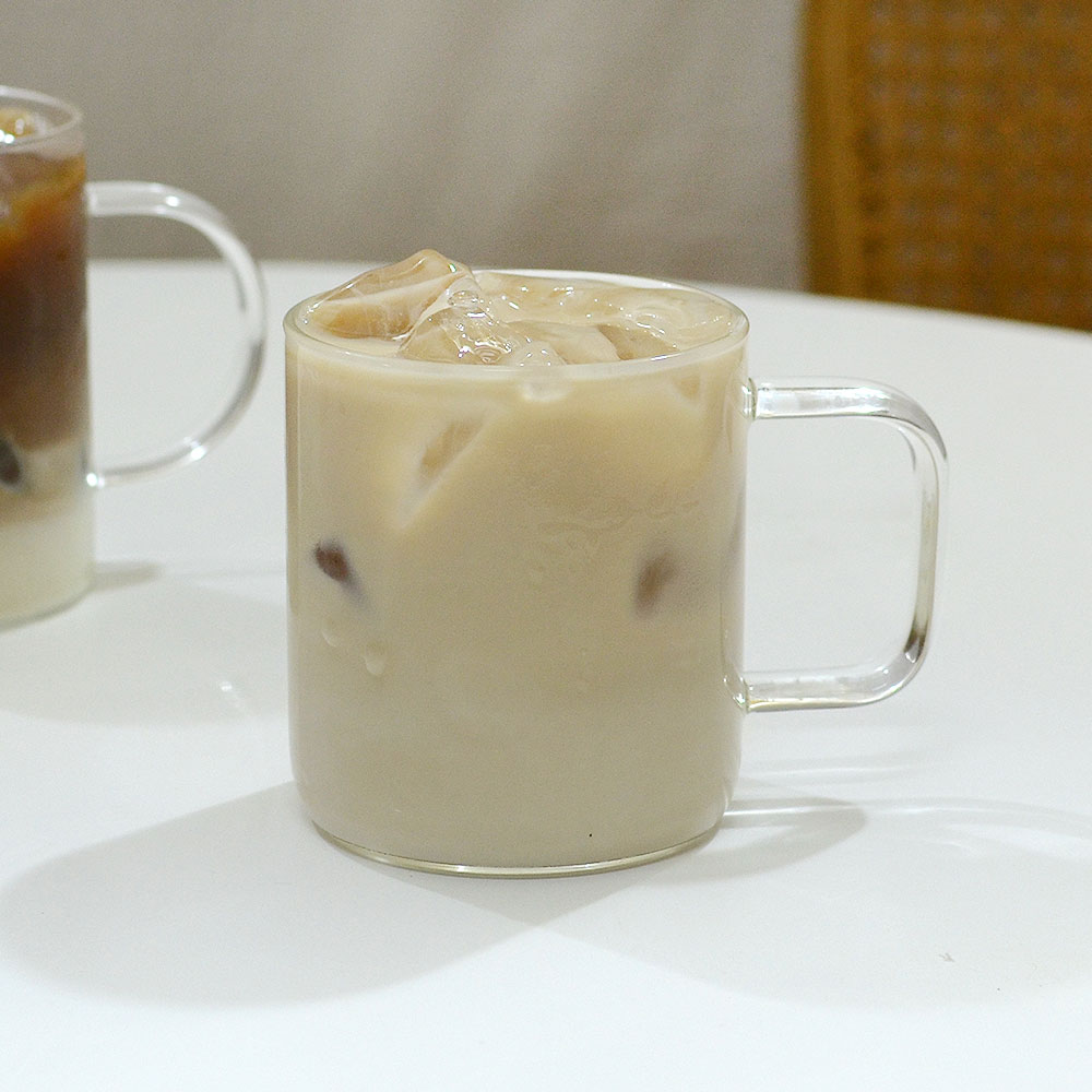 LS에레스 내열 유리머그컵360ml 1P 버츄오 투명머그잔- 이랜드몰