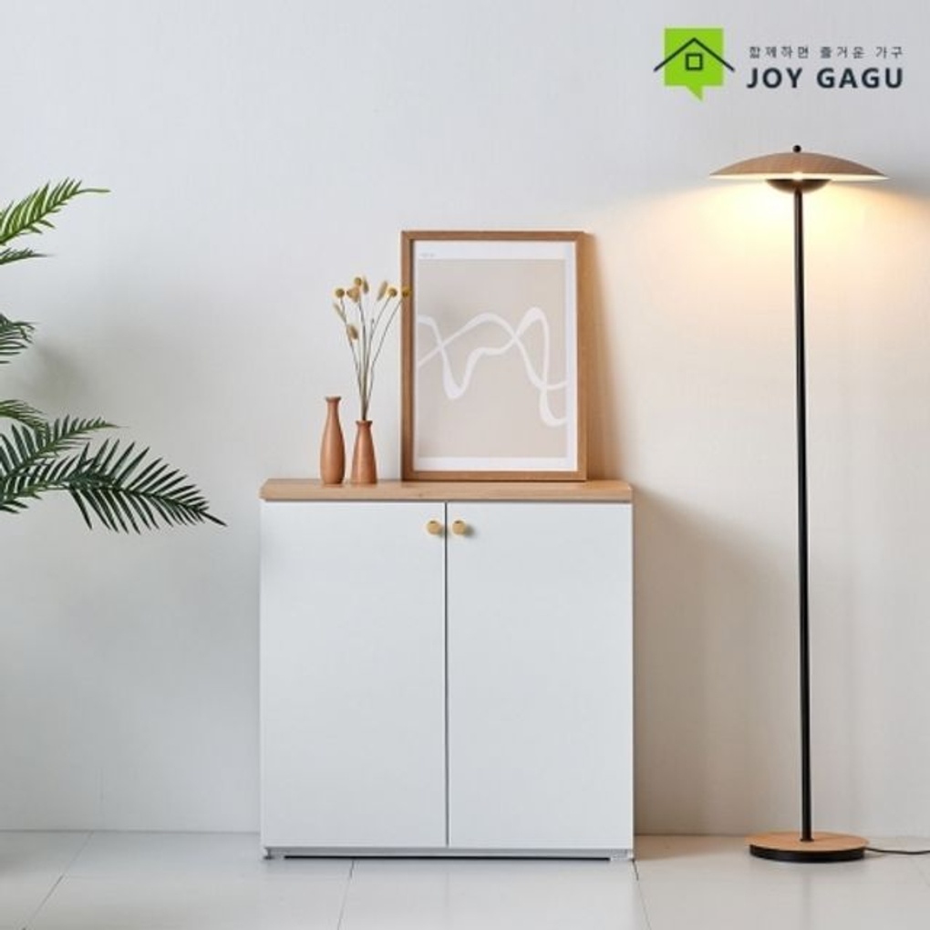 [1300k] [착불] 즐거운가구 브리즈 광폭 800소형 신발장 다용도수납장 깊이35.5c- 이랜드몰