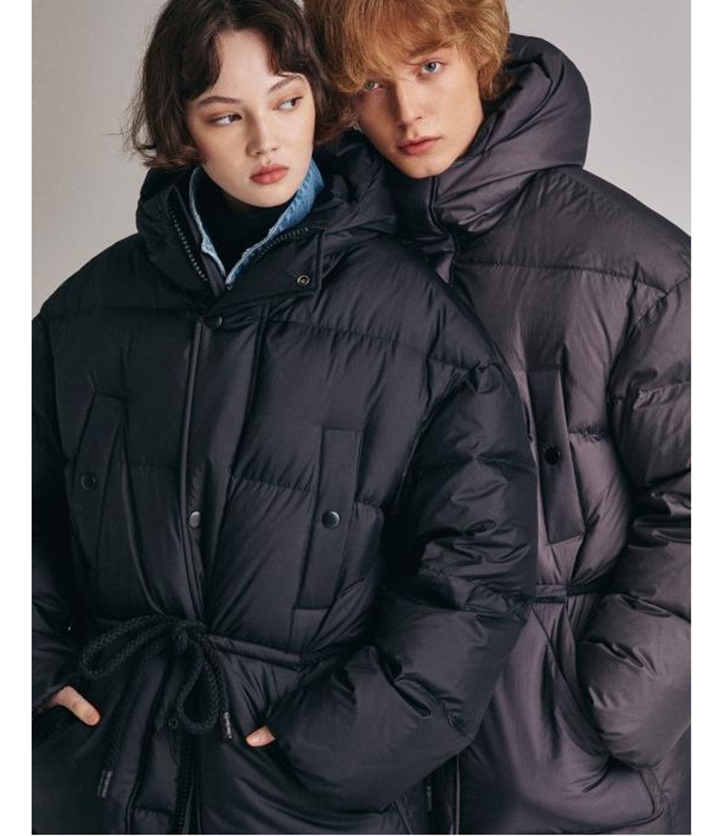 19FW 라움 남성 ROJU9F903BK [RAUM UNISEX] 시베리안 구스 스트링 다운- 이랜드몰