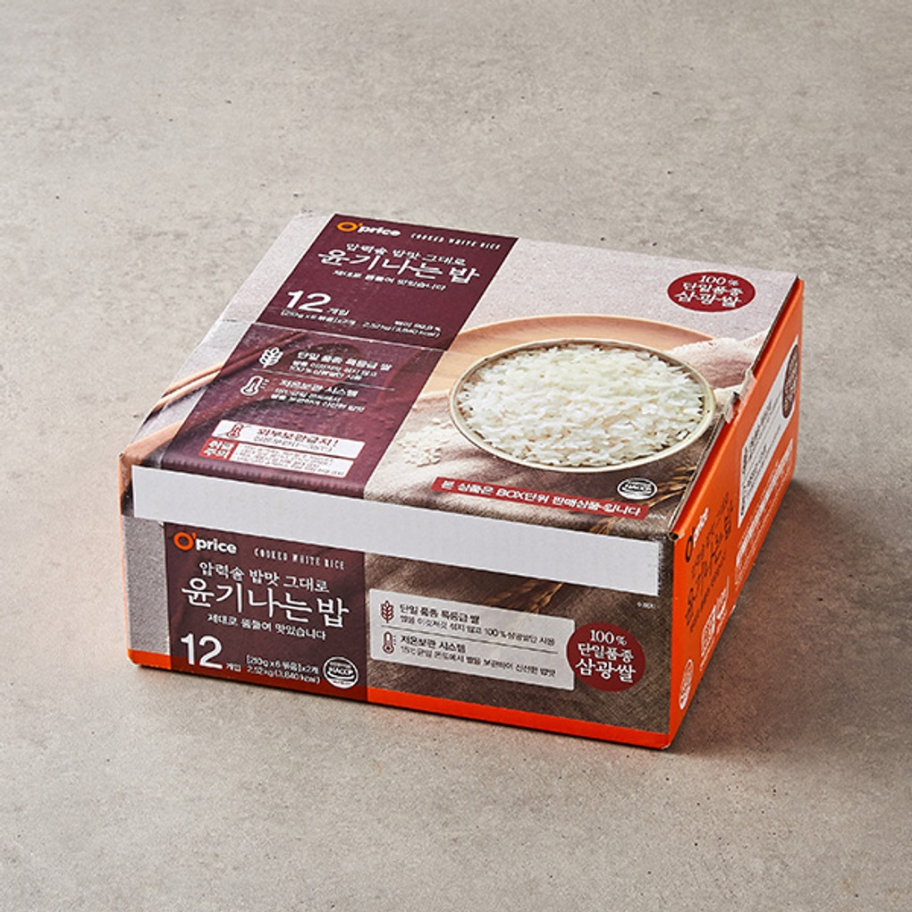오프라이스 x 삼광쌀 윤기나는 밥 210gx12개- 이랜드몰