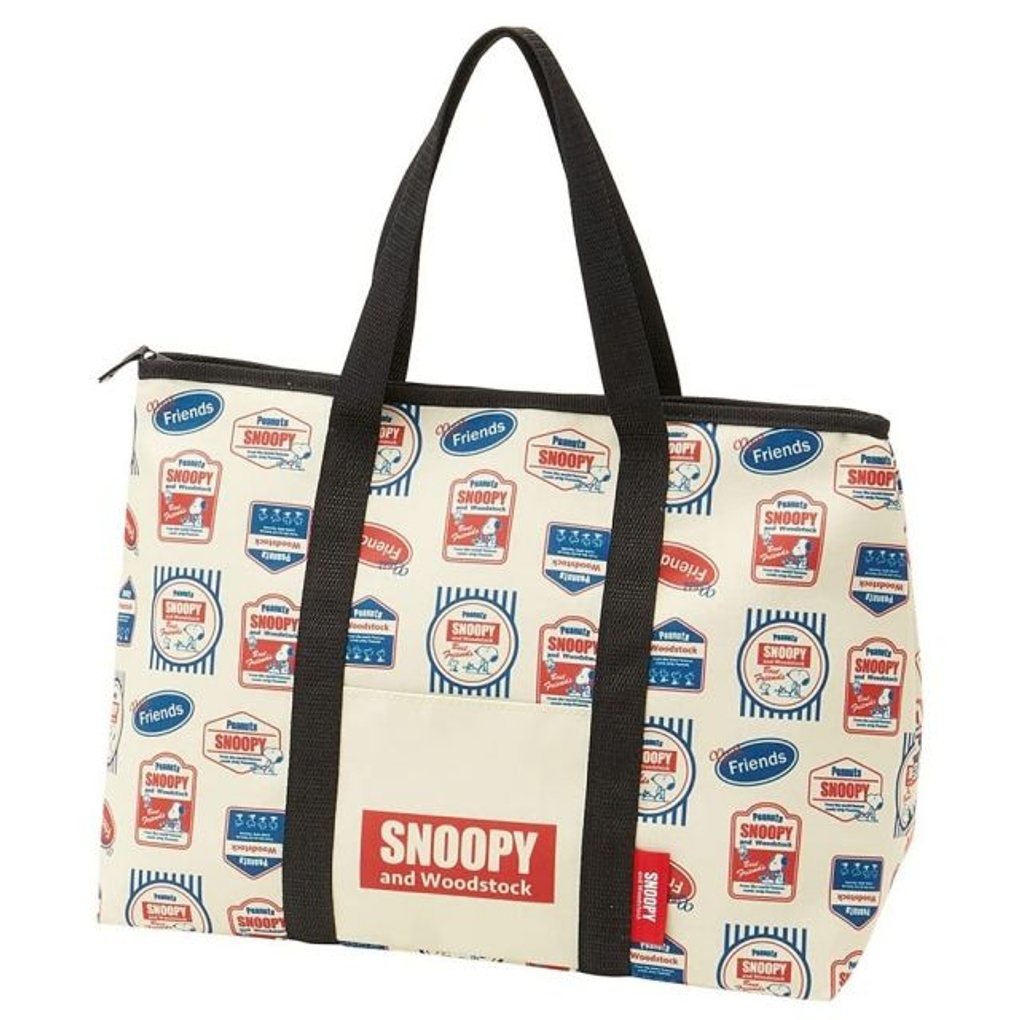 [1300k] 스누피 레트로라벨 보온 보냉 방수 토트백- 이랜드몰