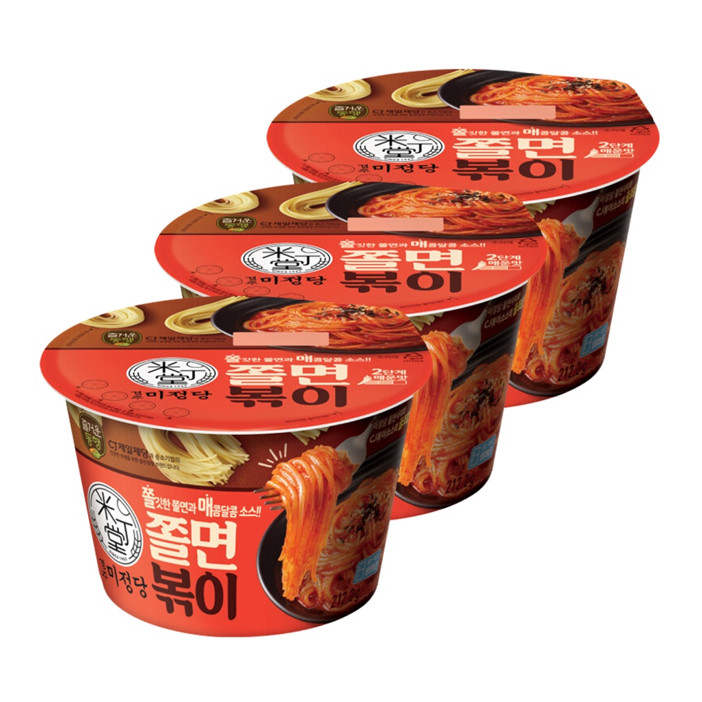 [CJ제일제당] 미정당 컵 쫄면볶이 212.2g x 3개- 이랜드몰