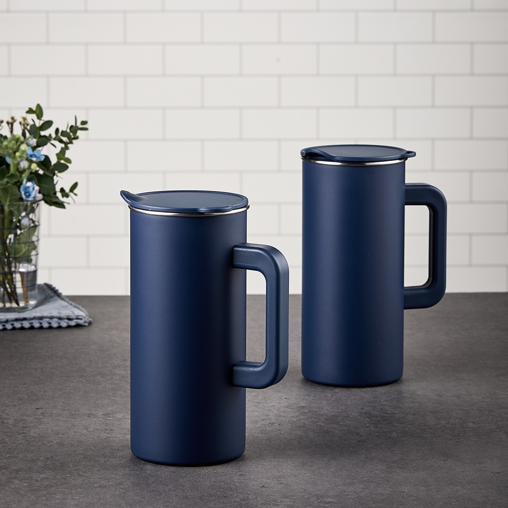 모던 스테인리스 304 냉장고물병 1.5L 2P세트 네이비_KC0321006- 이랜드몰