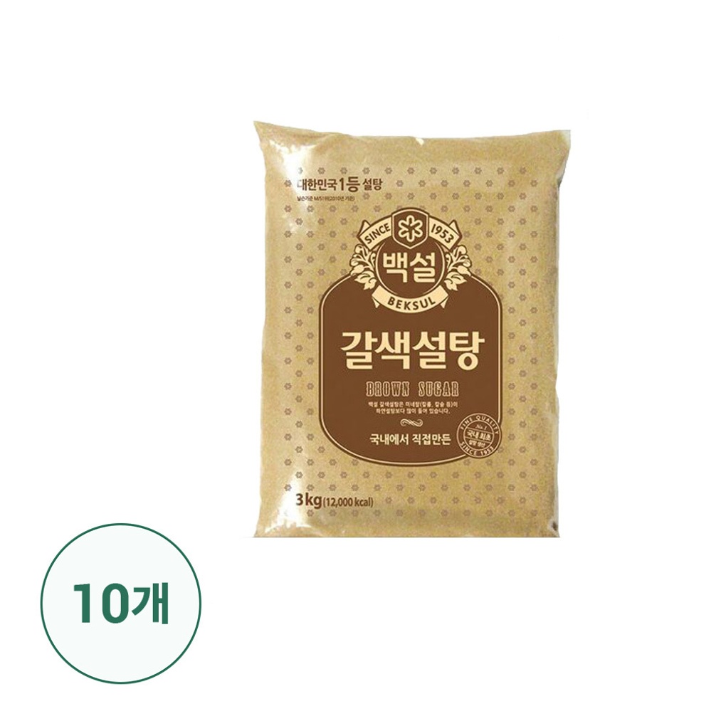 [CJ제일제당] 백설 갈색설탕 3Kg x 10개- 이랜드몰