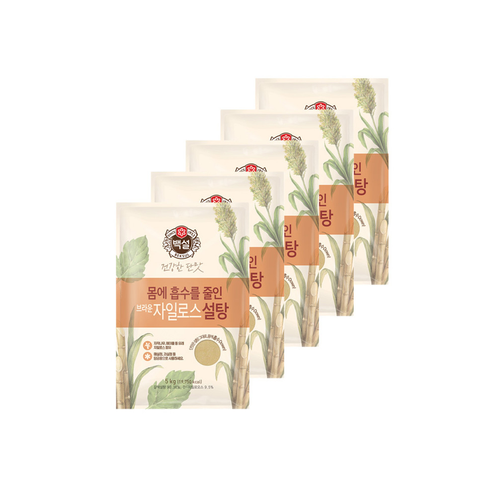 [CJ제일제당] 백설 브라운 자일로스설탕 5Kg x 5개- 이랜드몰
